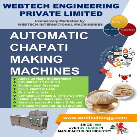 Automatic Chapati machine catalog | PDF