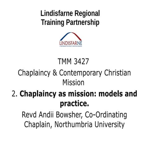 missiology for chaplaincy | ODP