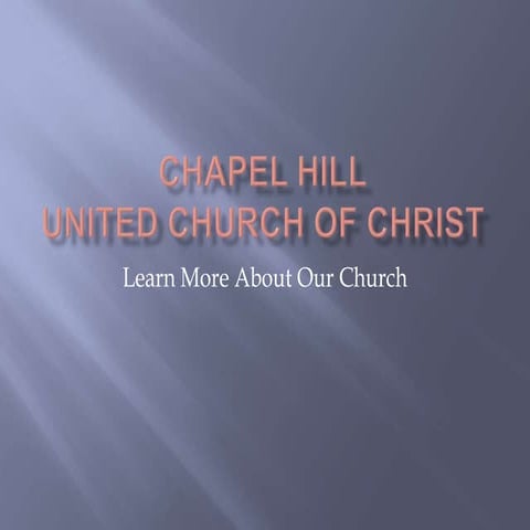 Chapel Hill UCC | PPTX
