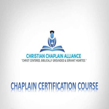 Chaplain certifcation 1 | PPT