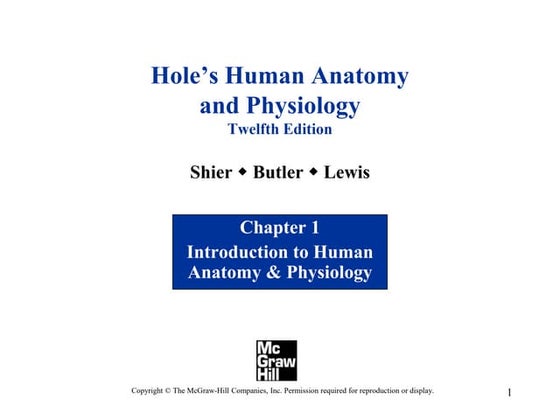 Chapter 1 Introduction to Human Anatomy and physiology | PPT