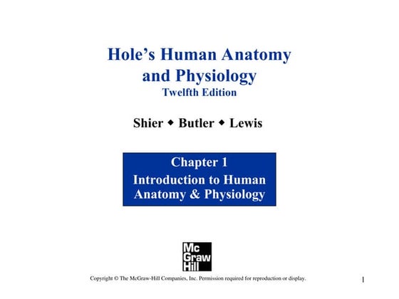 Chapter 1 Introduction to Human Anatomy and physiology | PPT