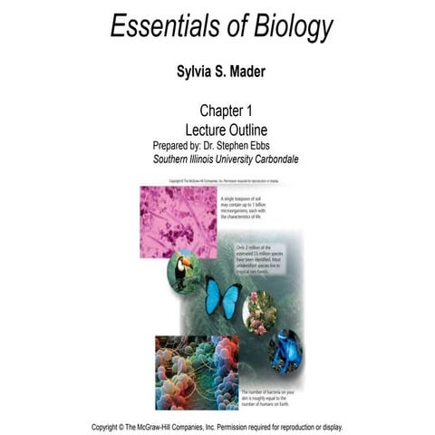 chapt01_lecture.ppt | Biological Sciences | Science