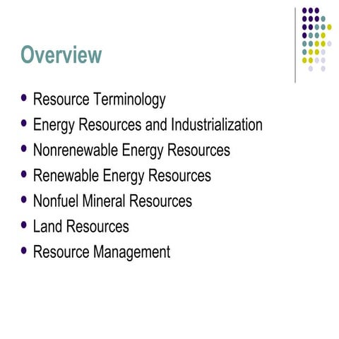 EARTH'S NATURAL RESOURCES | PPTX