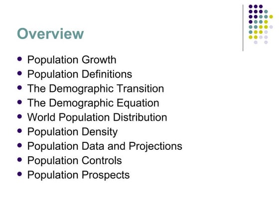 Population Key terms cheat sheet | PPT