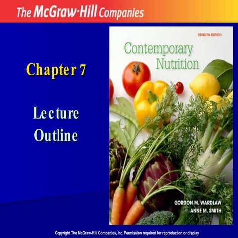 Nutrition - Chapter 7 Notes | PPT