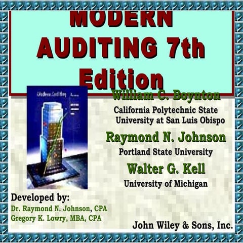 Modern Auditing | PPT