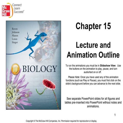 Biology 201 Chapter 15 | PPT