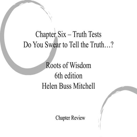 Philosophy 100: Chapt 6 | PPT