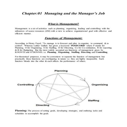 Managing and the Manager’s Job | DOCX