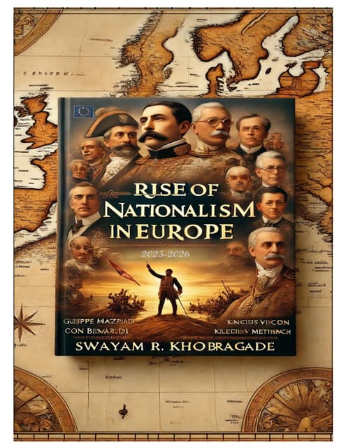 Social Science History Chap1 The Rise of Nationalism in Europe Class 10 ...
