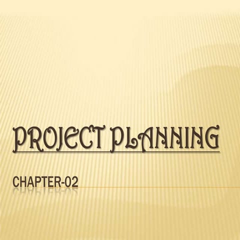 Chapter 02 project planning | PPT