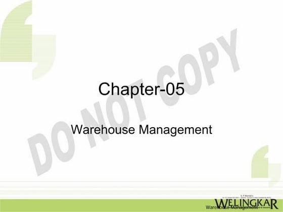 Warehouse design and layouts with case study and examples | PPTX