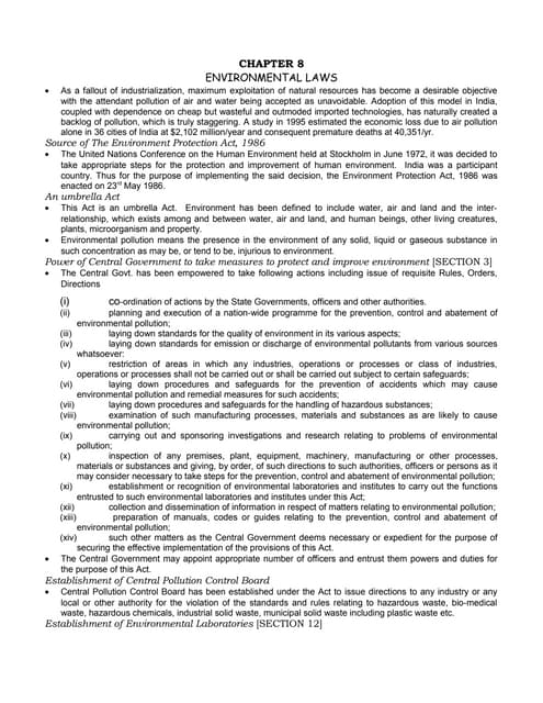 Environment protection act | PPT