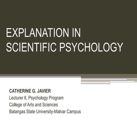 Chapter 1 Experimental Psychology-Introd | PPTX