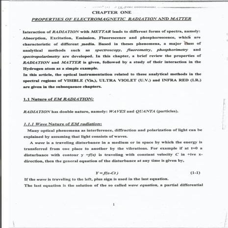 Analytical Instrumentation Chapter 1 | PDF