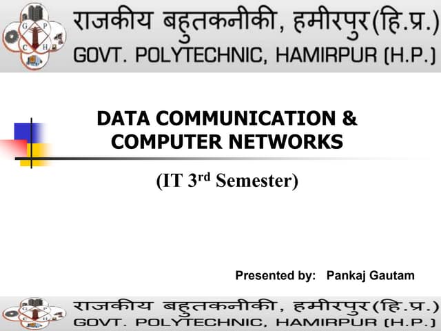Introduction to Data Communication | PPT Introduction to Data Communication | PPT