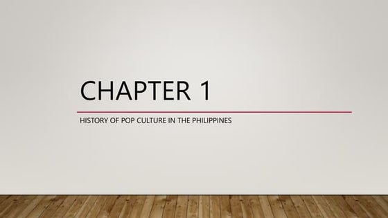 Understanding Culture and Popular Culture in the Philippines | PPT