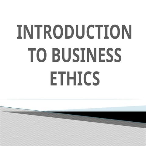 Business ethics | PPTX