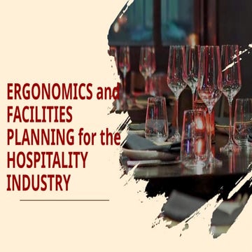 Chapter 1- Ergonomics and Facilities Planning for the hospitality ...