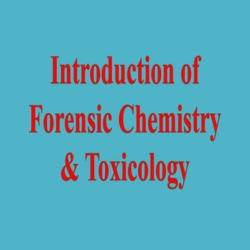 MODULE 1 FORENSIC CHEMISTRY AND TOXICOLOGY.pptx