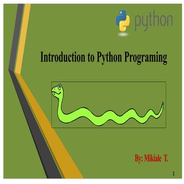 Python Programming ppt | PPT