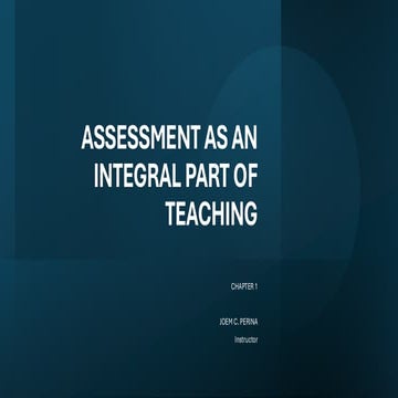 Chapter 2 types of assesment | PPTX