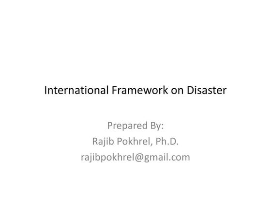 Disaster preparedness & mitigation | PPTX