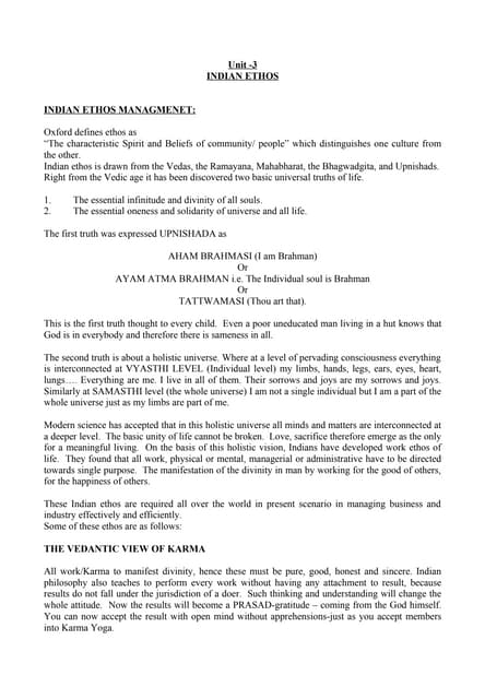 Unit 1 - Indian Ethos – An Overview.pptx