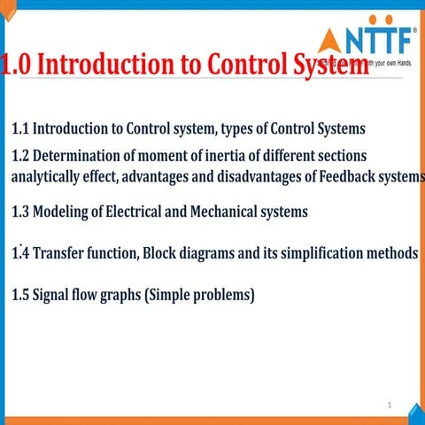 Control in Systems - Feedback and Input, Process & Output Control | PPTX