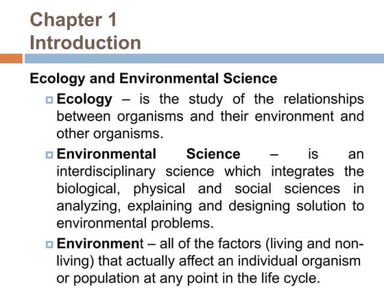Definition, scope and Importance of environment science | PPT