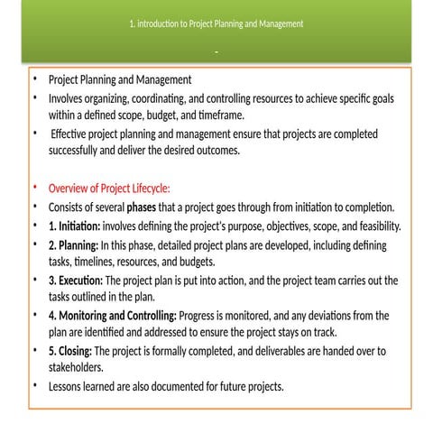 CHAPTER-1-PROJECT PLANING AND MANAGEMENT OF W&E.pptx