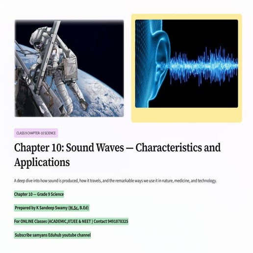 Properties of Sound | PPT
