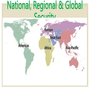 Chapter 10 National, Regional and Global Security(FASS) | PDF