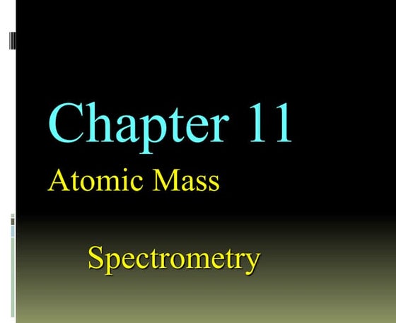 Instrumentation of Mass Spectrometry | PPT