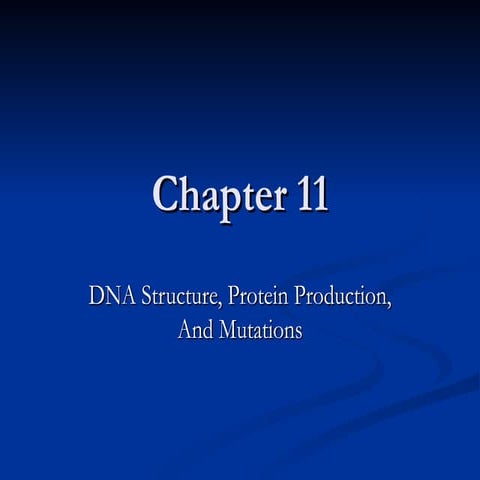 Chapter 11 Notes - Biology I | PPT
