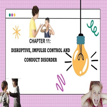 Disruptive, Impulse Control and Conduct Disorder | PPTX