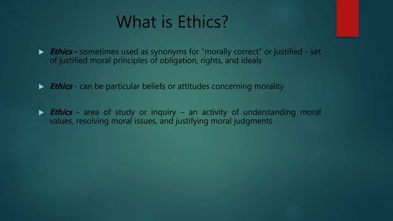 Lesson 1: Topic 1: MORAL & NON-MORAL STANDARDS | PPT