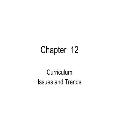 Chapter 12 Ppt | PPT | Education