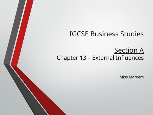 Chapter 13 External Influences MK. on ppt | PPT Chapter 13 External Influences MK. on ppt | PPT
