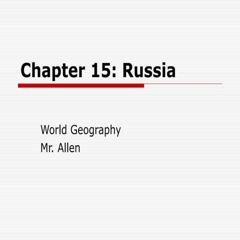 Chapter 15 | PPT