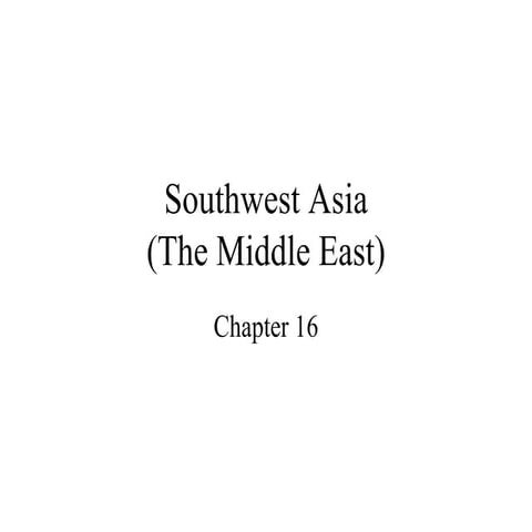 The Middle East | PPT