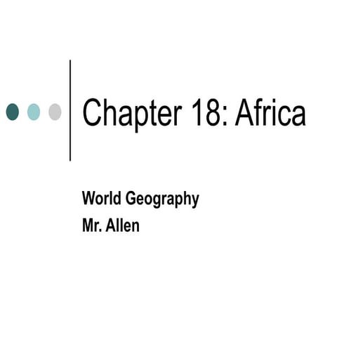 Chapter 18 | PPT | Africa Travel | Travel Locations