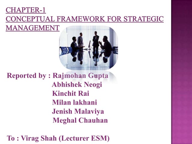 Basic model of strategic management | PPT