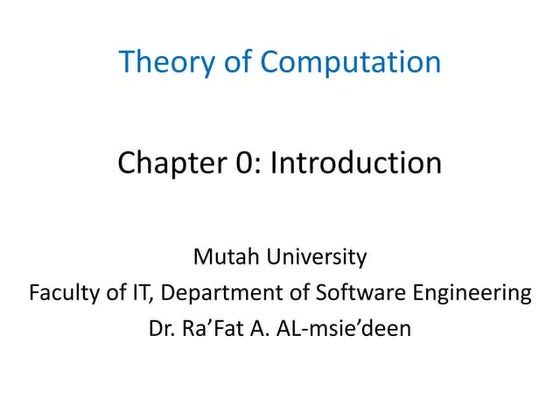 Theory Of Computation Ppt 2394