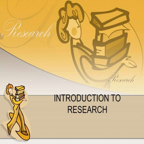 Reseach Design of the Introduction to Research | PPT