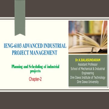 Planning and Scheduling of industrial projects | PPT | Stocks and Bonds ...