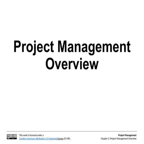 Project Management Introduction (Vol0001) | PPT