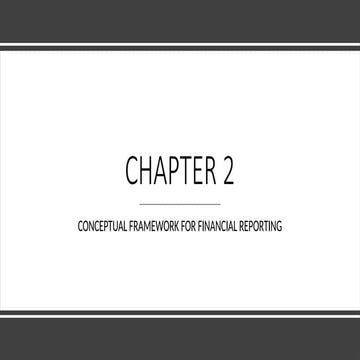 IASB Conceptual Framework 2018 -An Overview | PDF