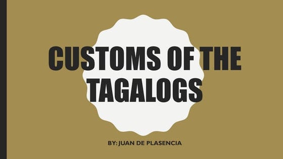 Customs of the Tagalog | PPT | Marriage and Civil Unions | Family and ...